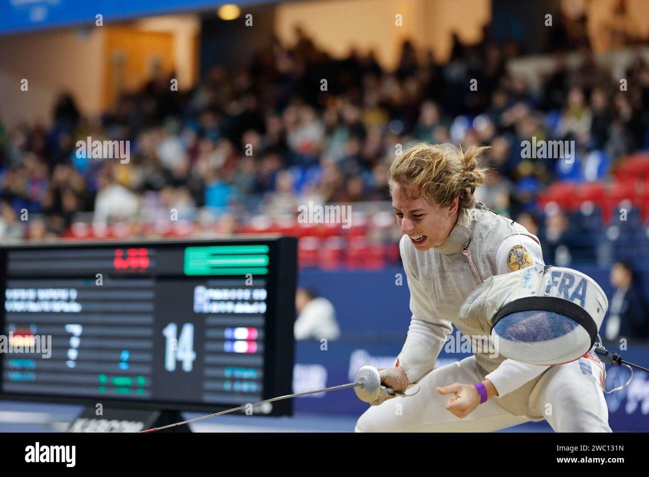 Paris, France. 13th Jan, 2024. RANVIER Pauline (FRA) won against ...