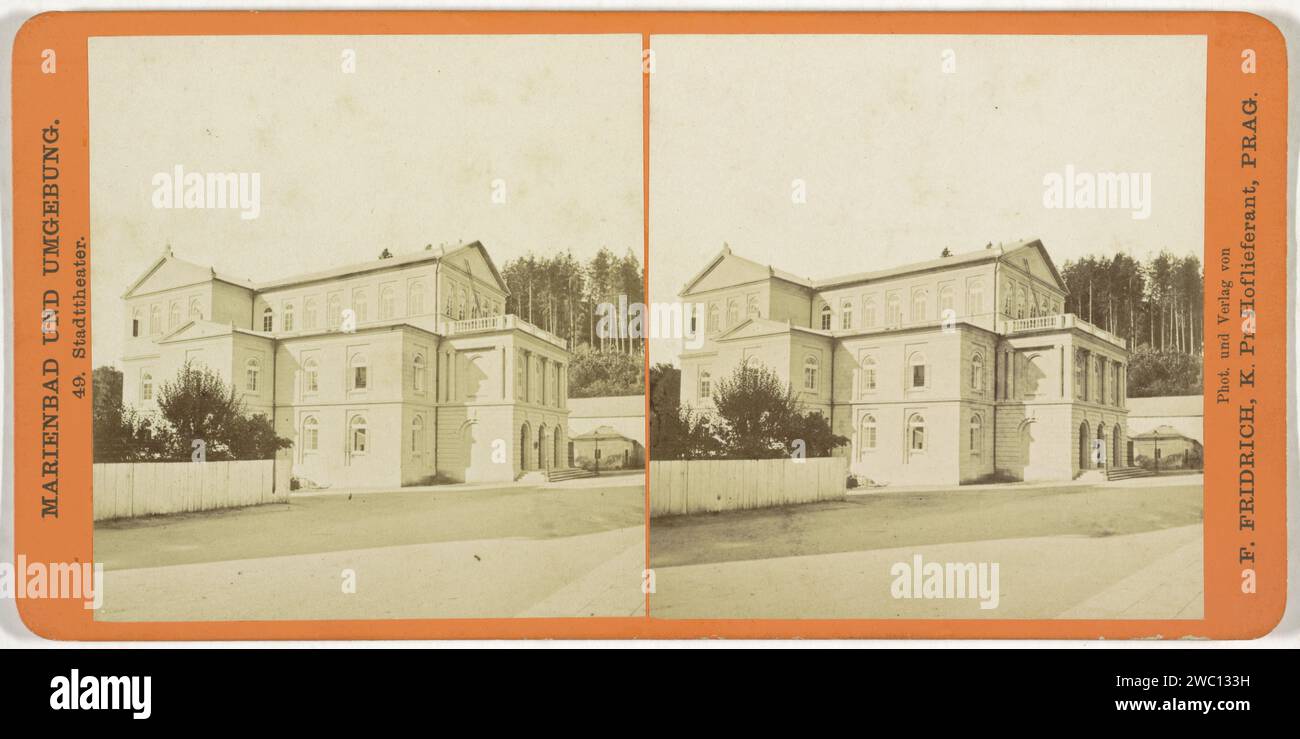Theater van Mariánské Lázně, František Fridrich, 1855 - 1868 ...