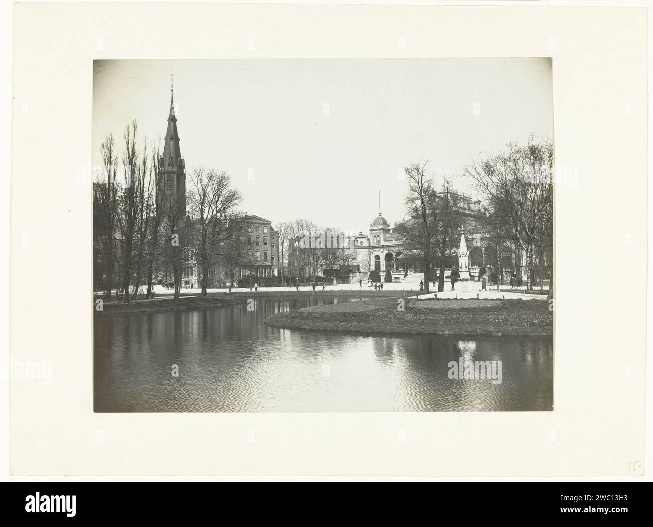 Vondelpark in Amsterdam with a view of the Vondelkerk and the ...