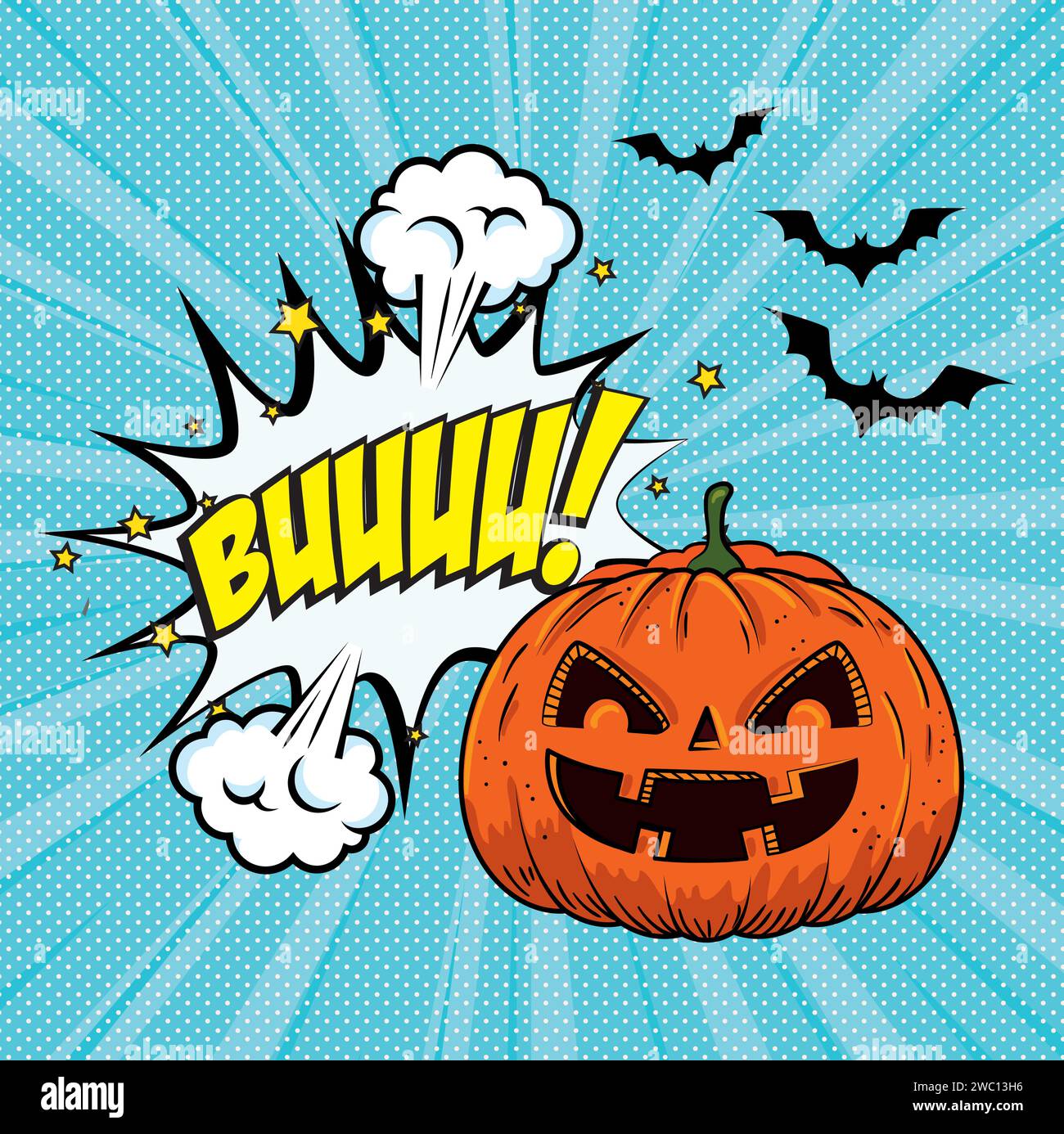 Cartoon jack lantern comic book Stock Vector Images - Alamy