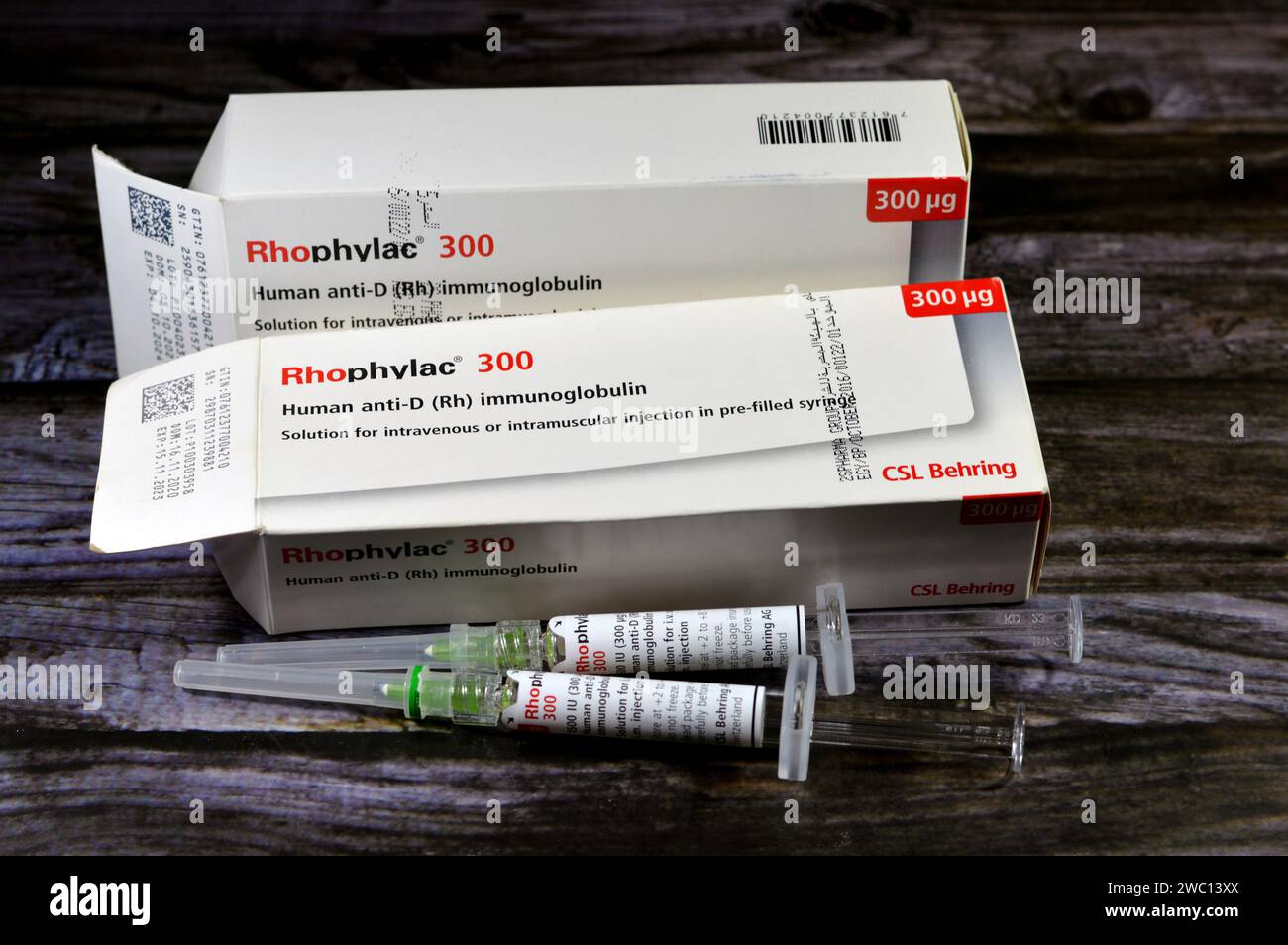 Cairo, Egypt, January 11 2024: Human anti-D (Rh) immunoglobulin ...