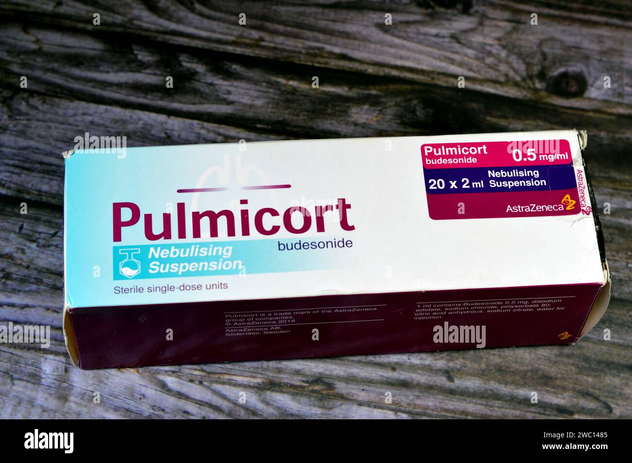 Cairo, Egypt, January 11 2024: Pulmicort nebulizing suspension ...