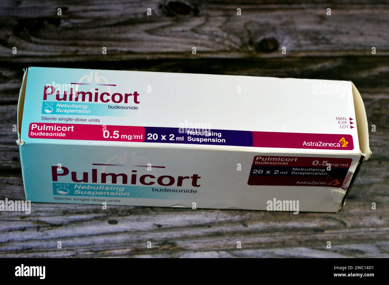 Cairo, Egypt, January 11 2024: Pulmicort nebulizing suspension ...
