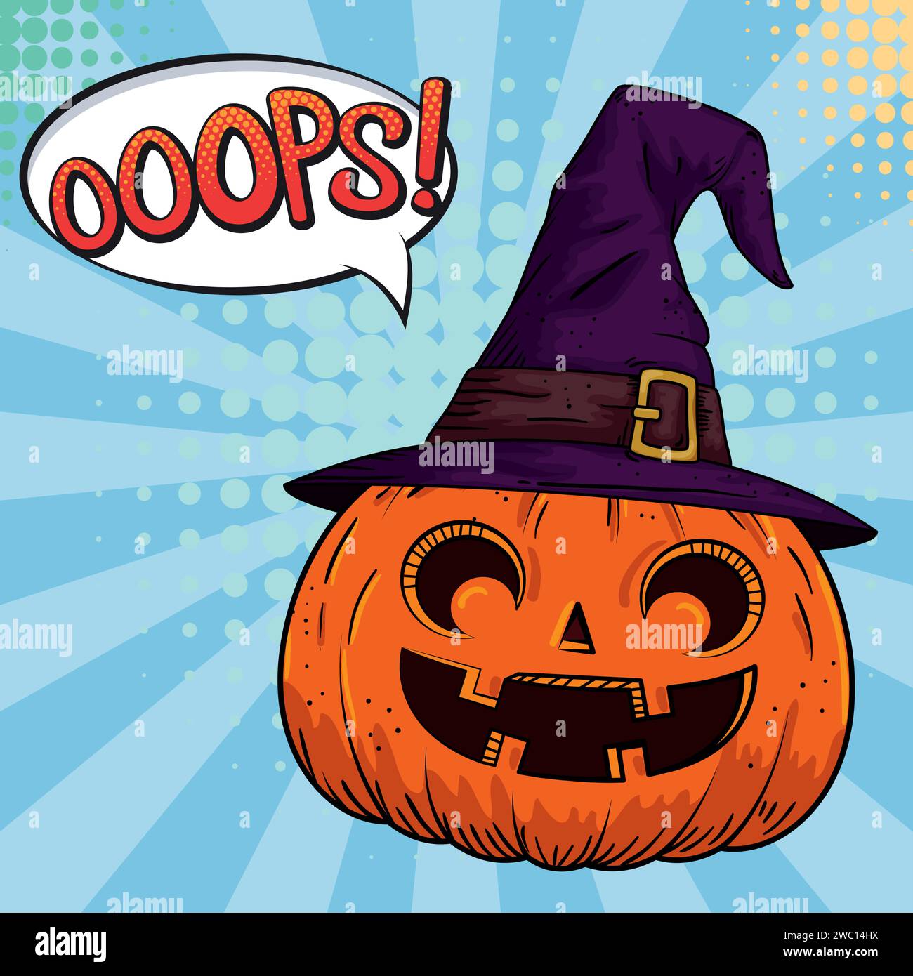 Cartoon jack lantern comic book hi-res stock photography and images - Alamy