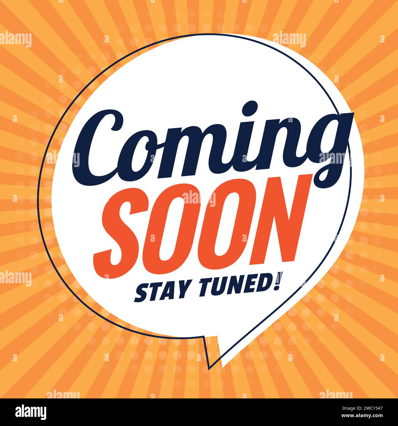 coming soon bubble speech pop art design vector Stock Vector Image ...