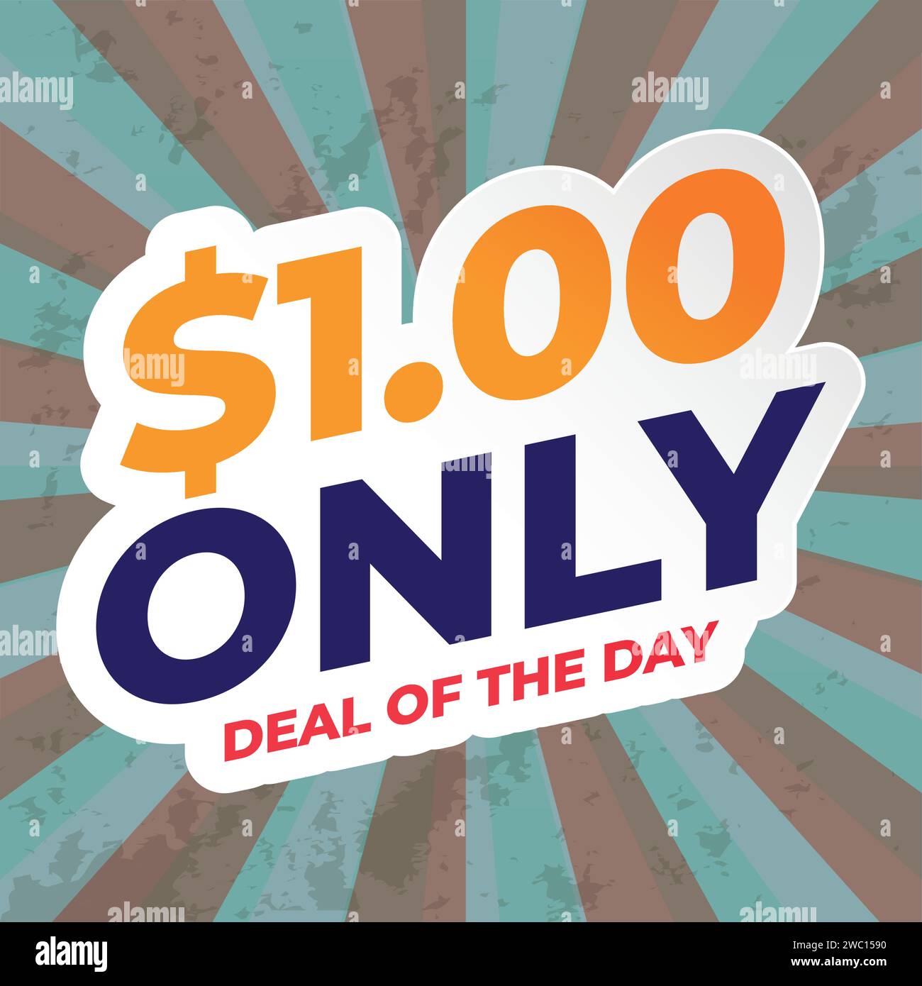 only 1 dollar bubble speech pop art style vector image Stock Vector ...