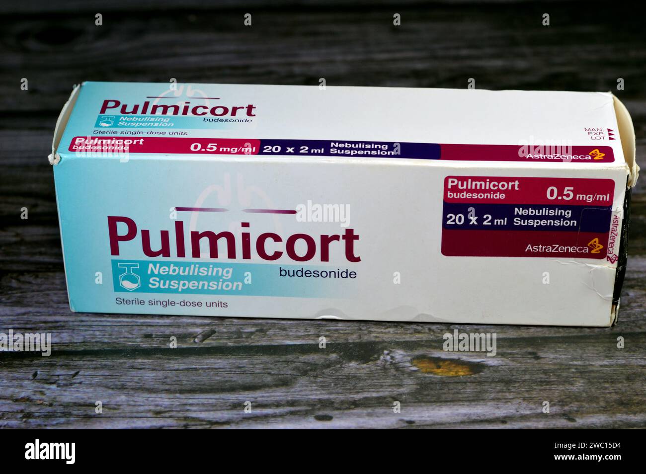 Cairo, Egypt, January 11 2024: Pulmicort nebulizing suspension ...