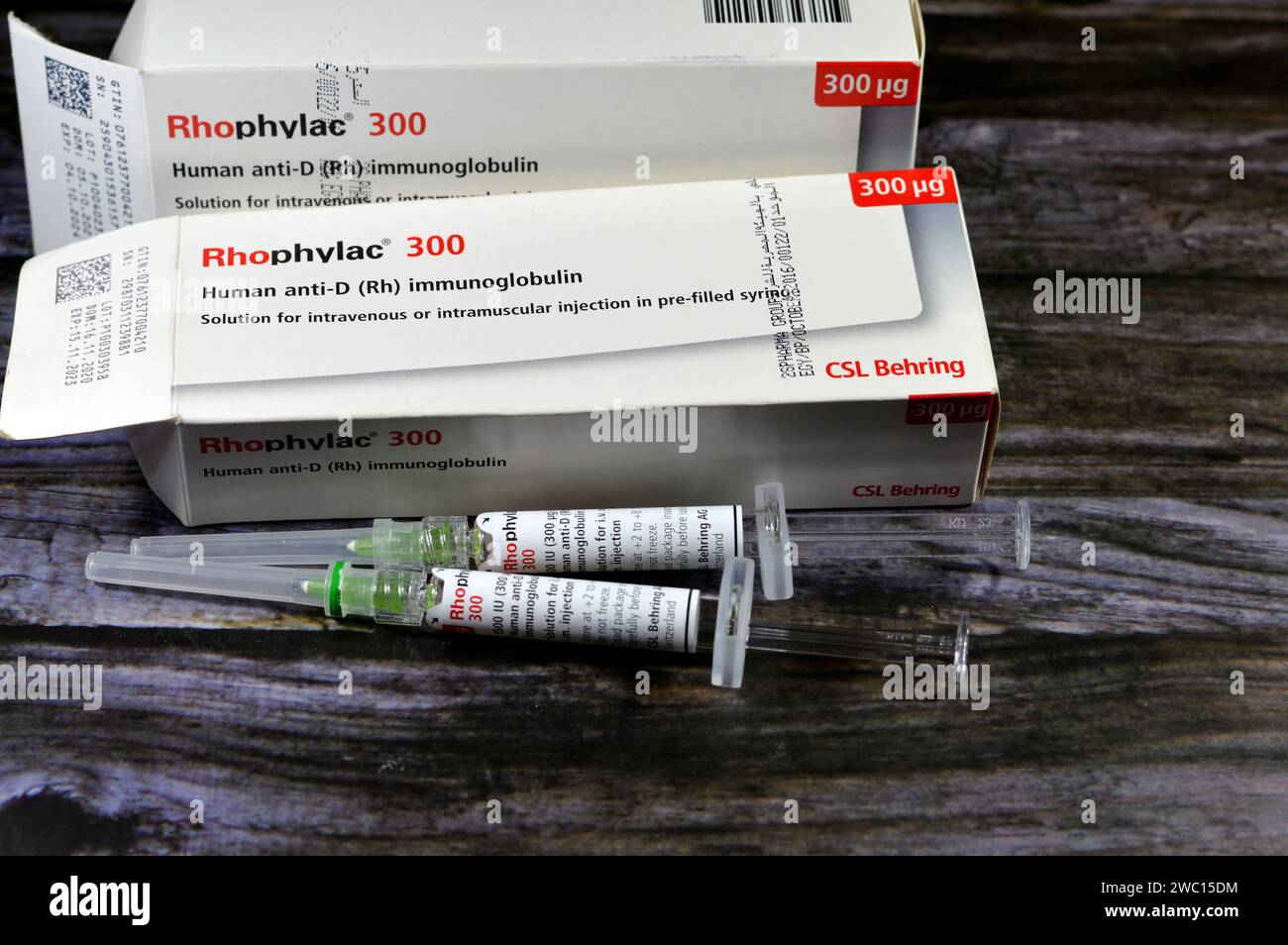 Cairo, Egypt, January 11 2024: Human anti-D (Rh) immunoglobulin ...
