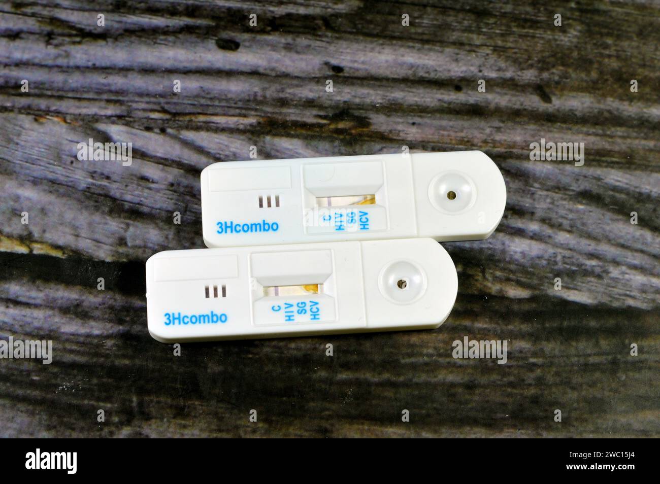 Cairo, Egypt, January 11 2024: Artron Rapid blood test cassette kit for ...