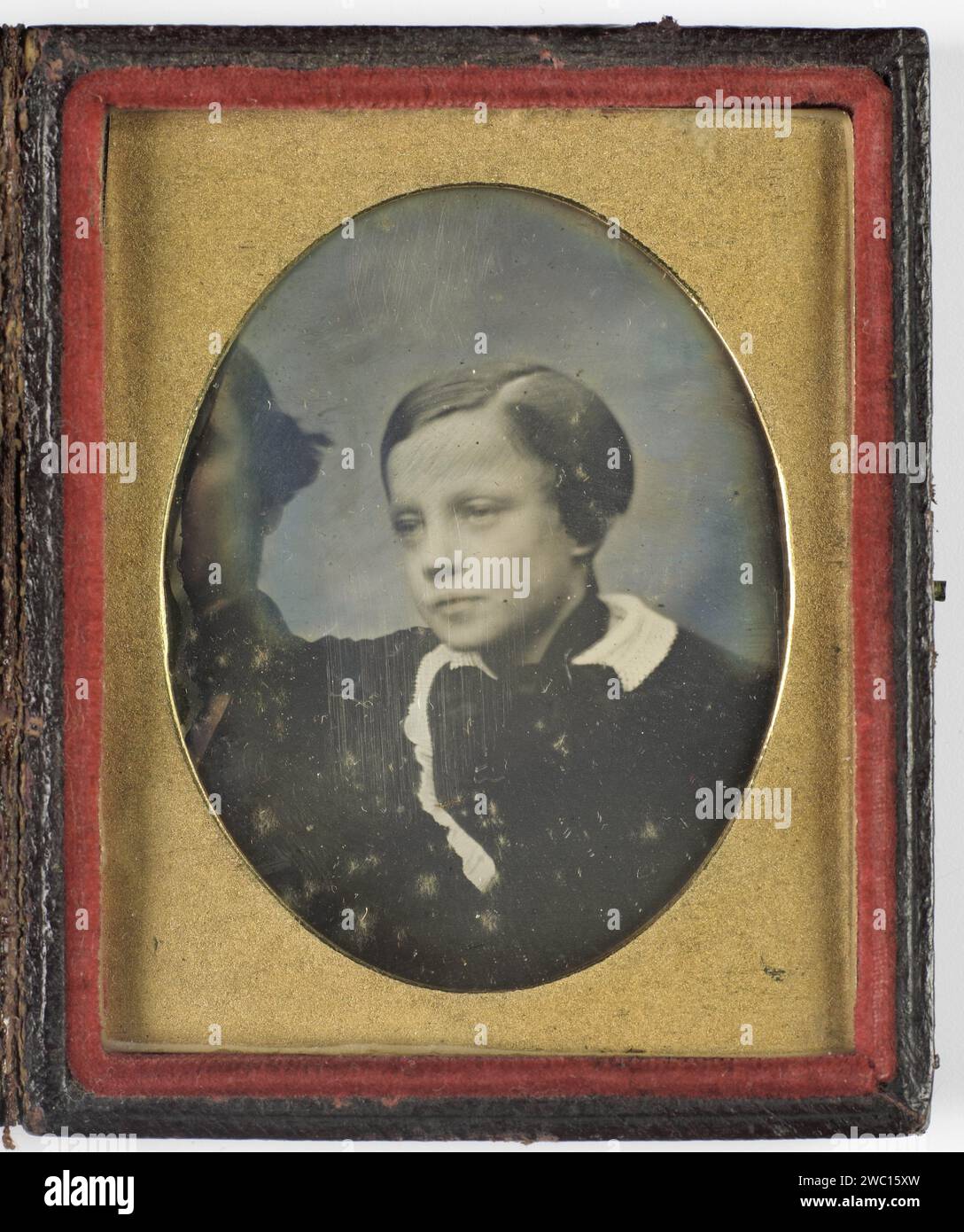 Portrait of an unknown boy, Anonymous, 1840 - 1860 photograph copper ...