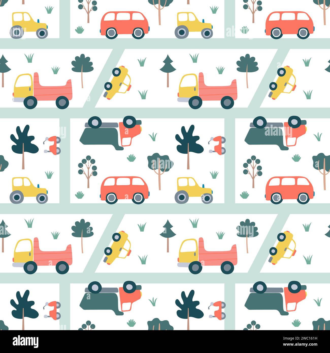 Kids road map with Stock Vector Images - Alamy
