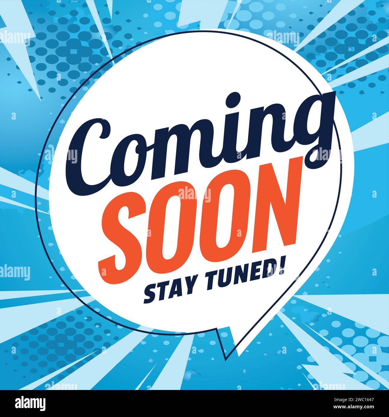 coming soon bubble speech pop art style vector Stock Vector Image & Art ...