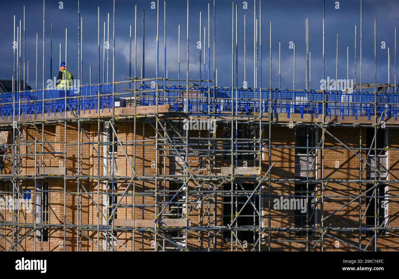 New Builds House Building Stock Photo - Alamy