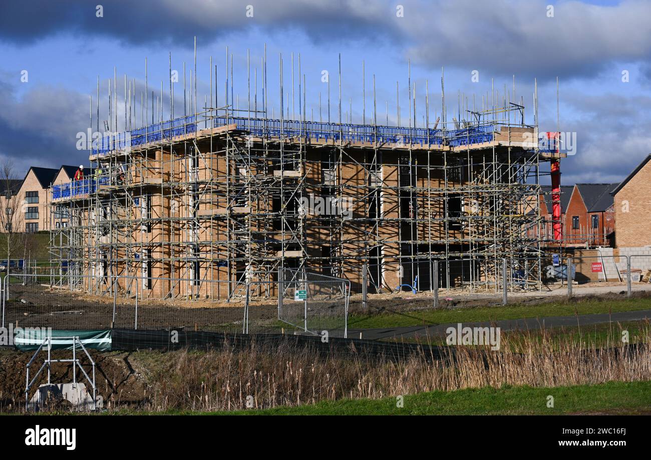 New Builds House Building Stock Photo - Alamy