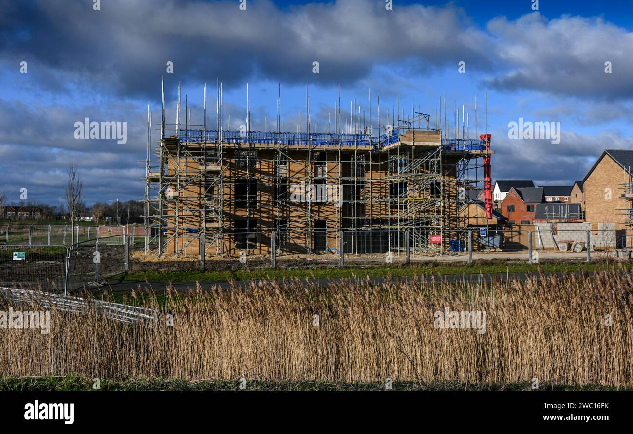 New Builds House Building Stock Photo - Alamy
