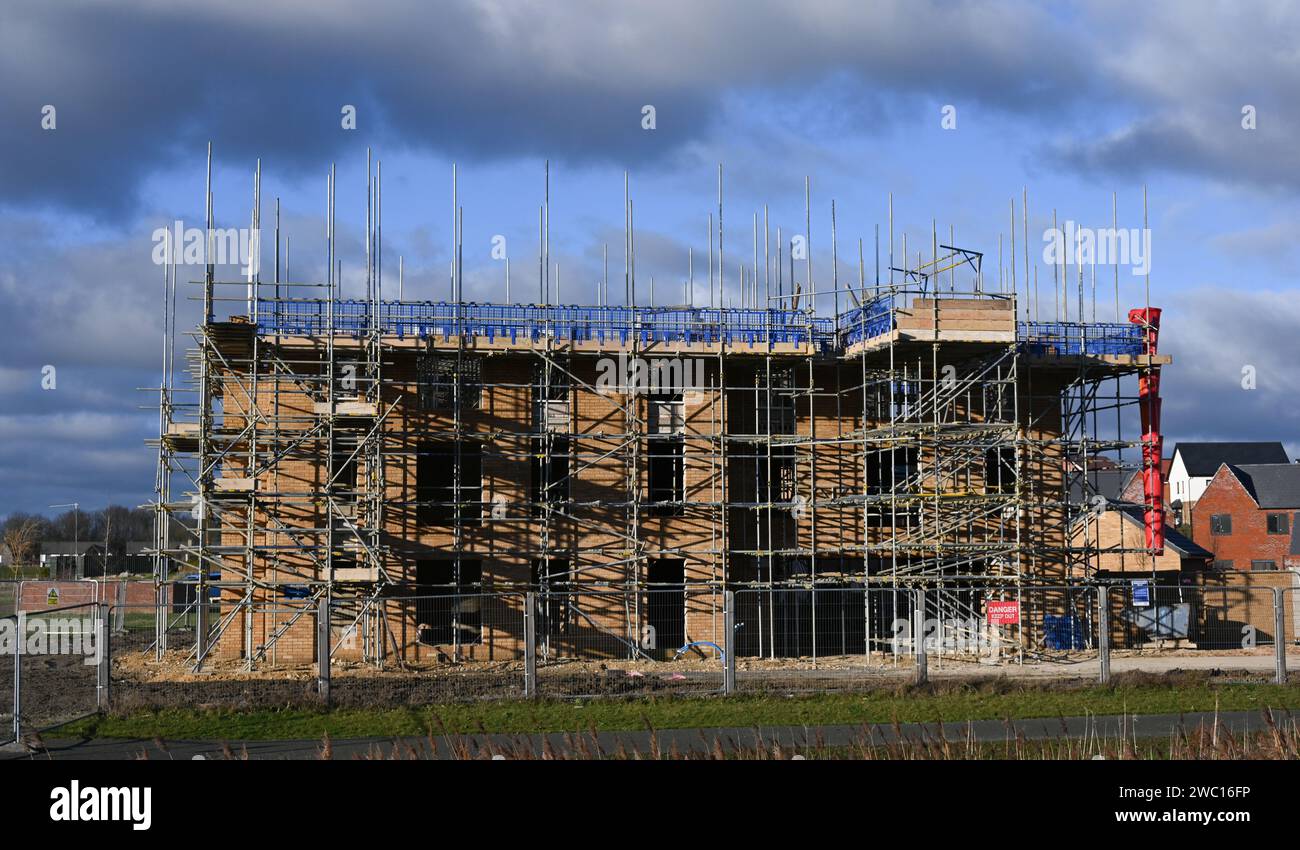 New Builds House Building Stock Photo - Alamy