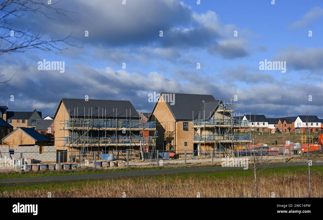 New Builds House Building Stock Photo - Alamy