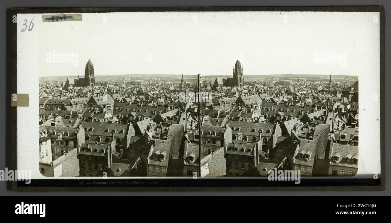 View of Frankfurt am Main, Charles Soulier, 1860 - 1870 ...