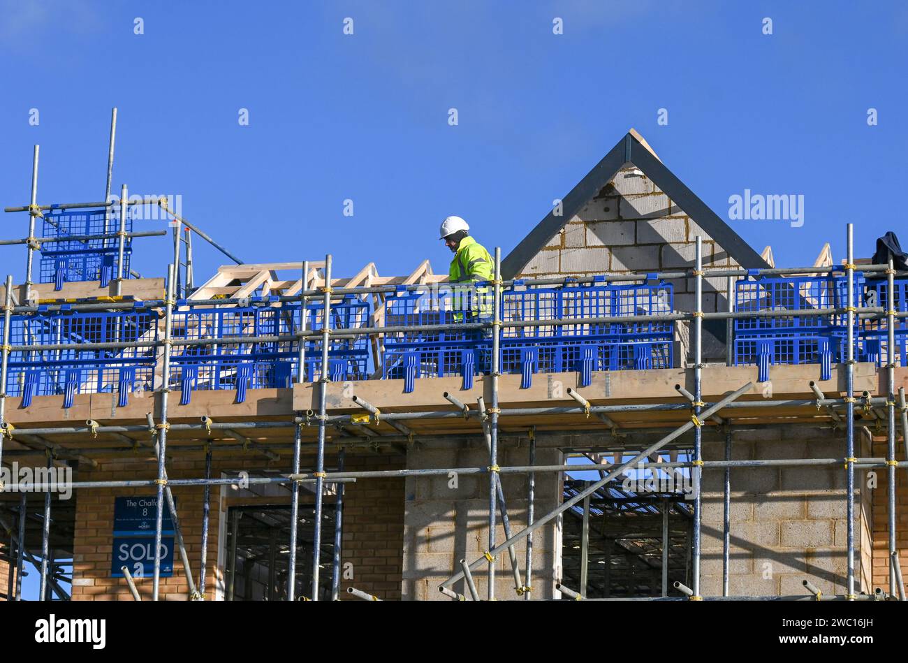 New Builds House Building Stock Photo - Alamy