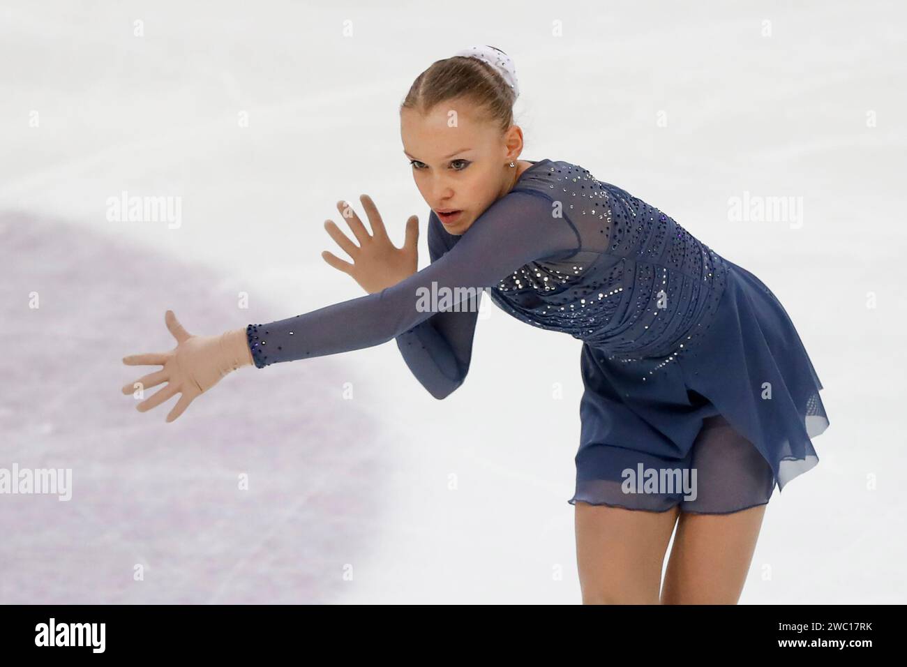 Mariia Seniuk of Israel performs in women's free skating during the ISU ...