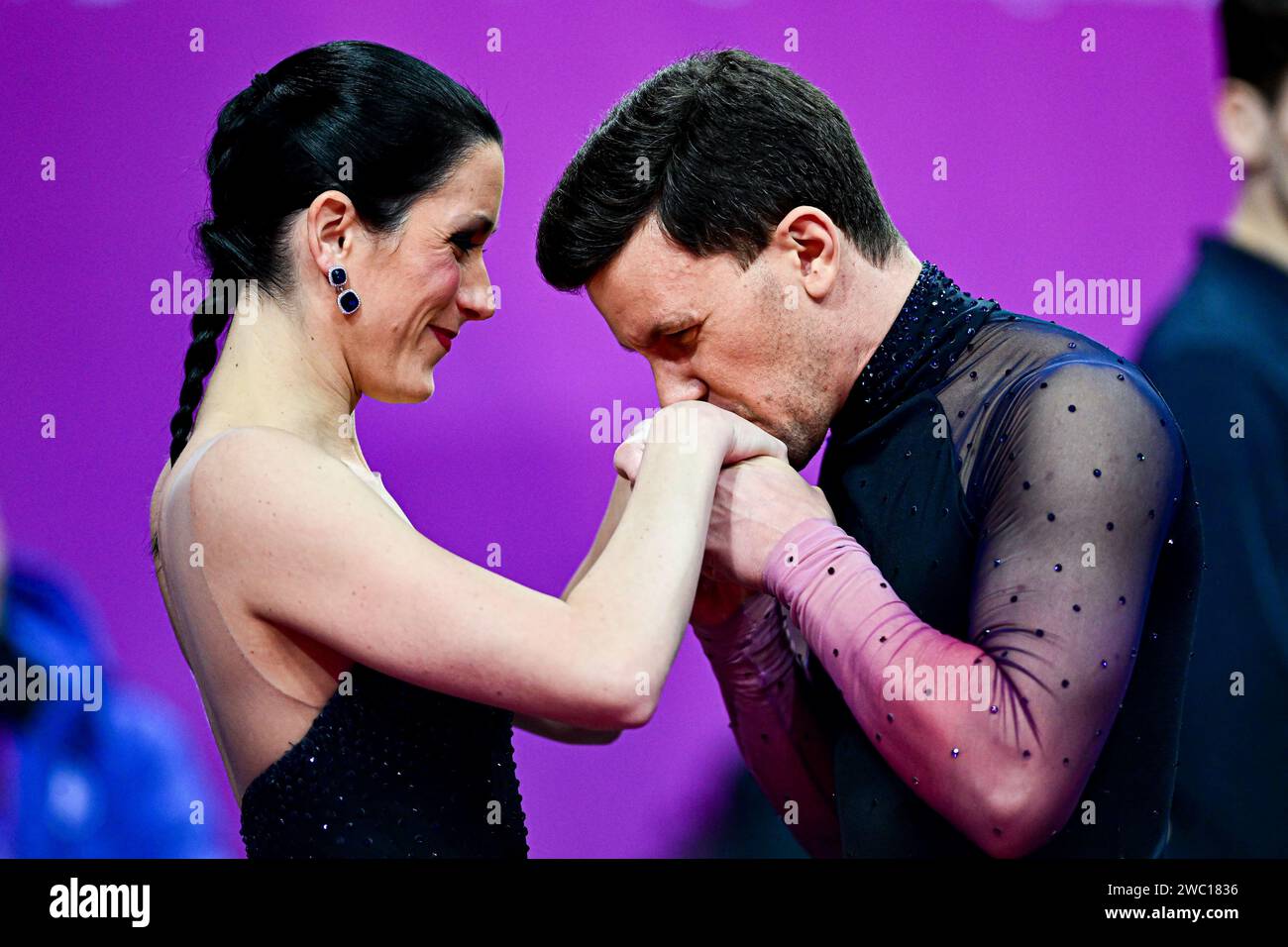 Charlene GUIGNARD & Marco FABBRI (ITA), during Ice Dance Practice, at ...