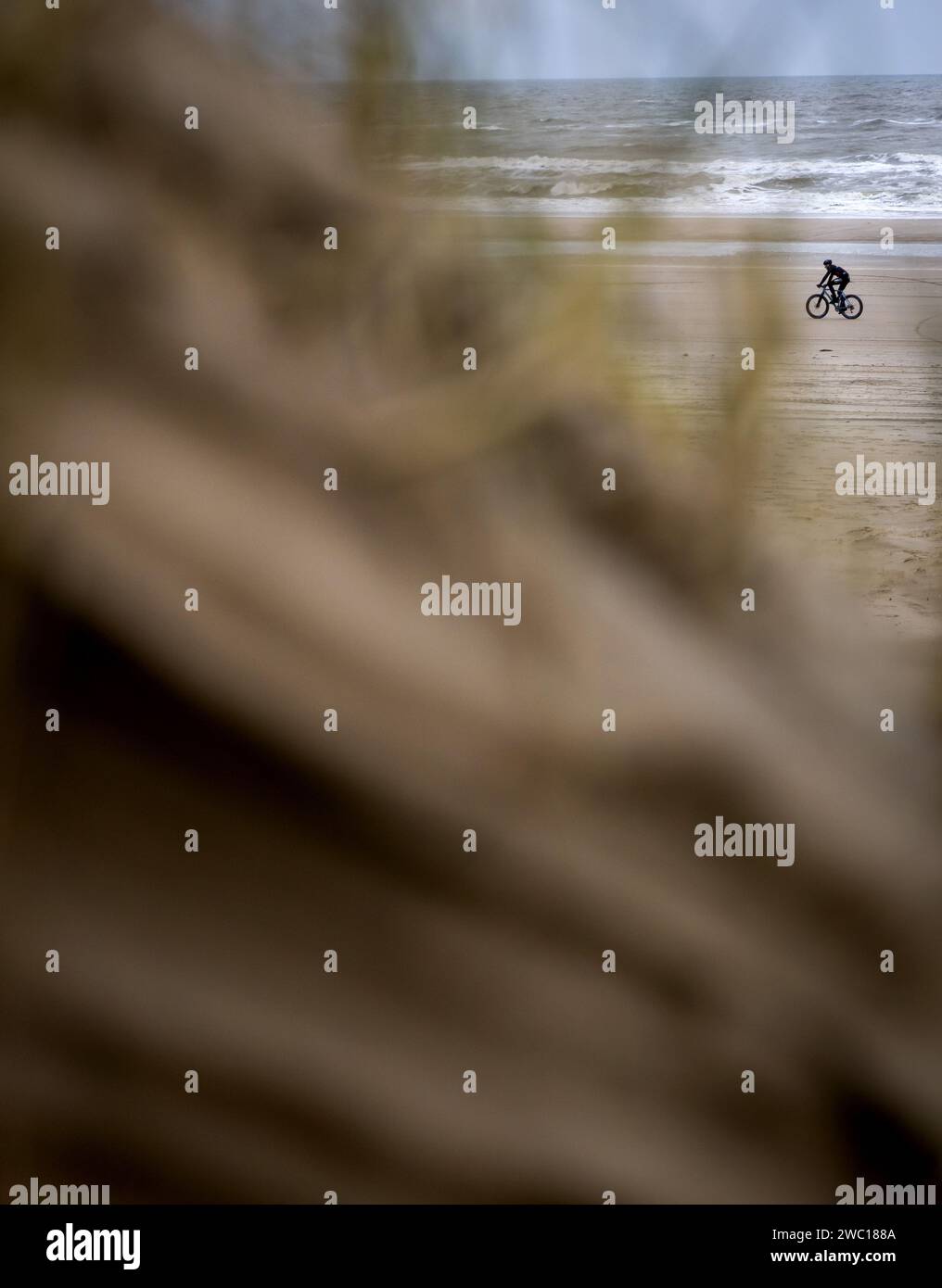 EGMOND AAN ZEE - Participants in action on the beach during the GP ...