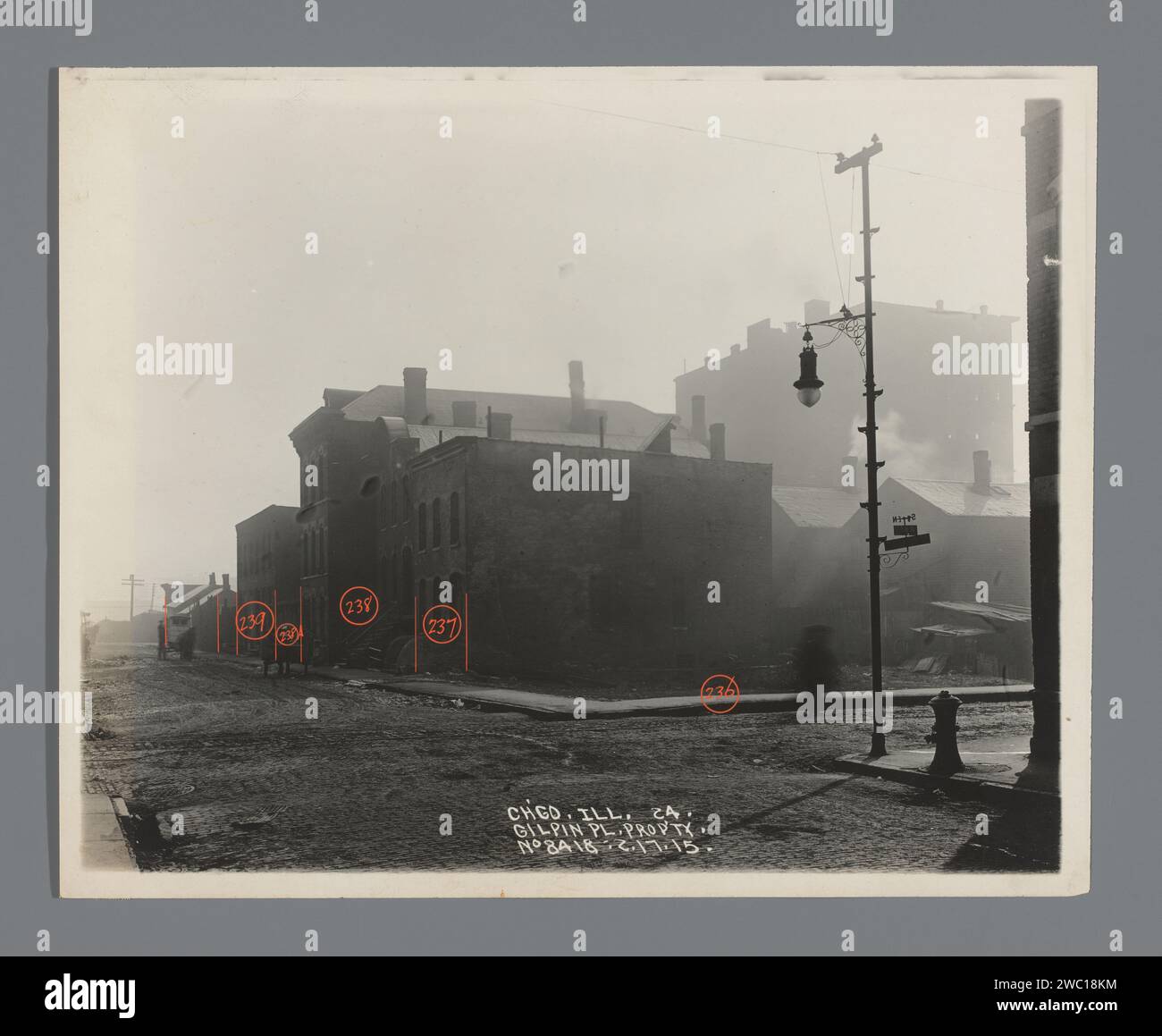 View of a street in Chicago, Anonymous, 1915 photograph With ...