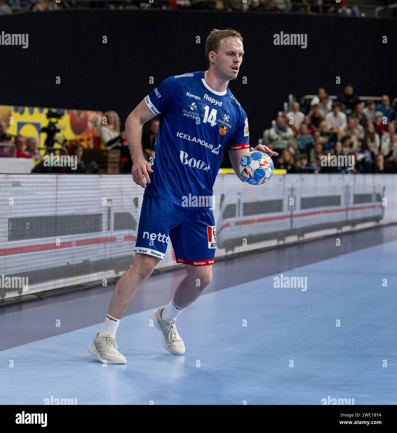 Muenchen, Deutschland. 12th Jan, 2024. Omar Ingi Magnusson (Island ...