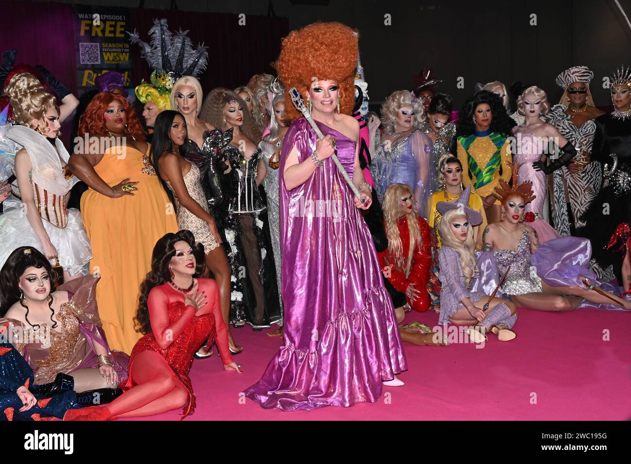 LONDON, ENGLAND - JANUARY 13: Opens the "RuPaul's DragCon, UK. , . in ...