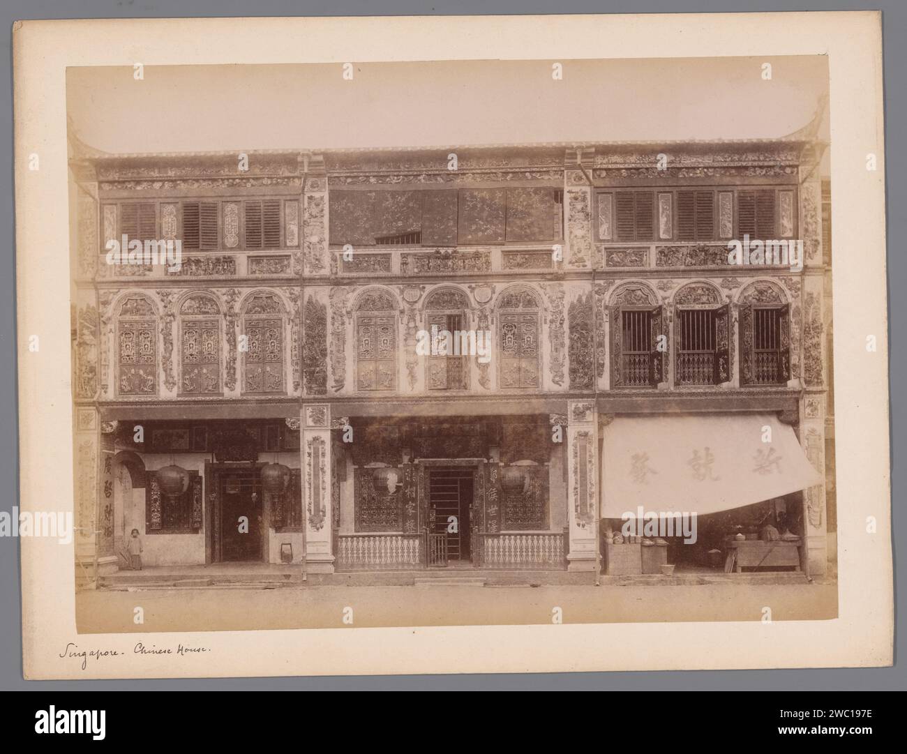 Chinese homes in Singapore, Anonymous, 1860 - 1900 photograph Singapore ...