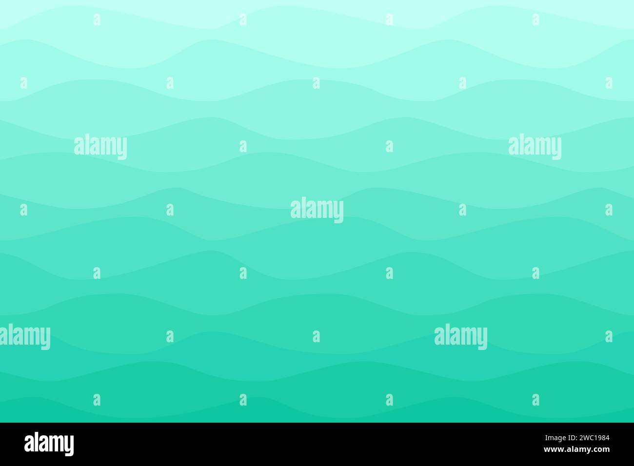 Sea Water Wavy Blue Nautical Background Vector Illustration Stock