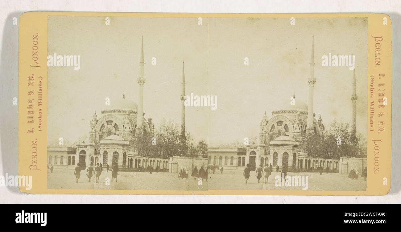 Dolmabahçe Mosque in Istanbul, Anonymous, E. Linde & Co. (Sophus ...