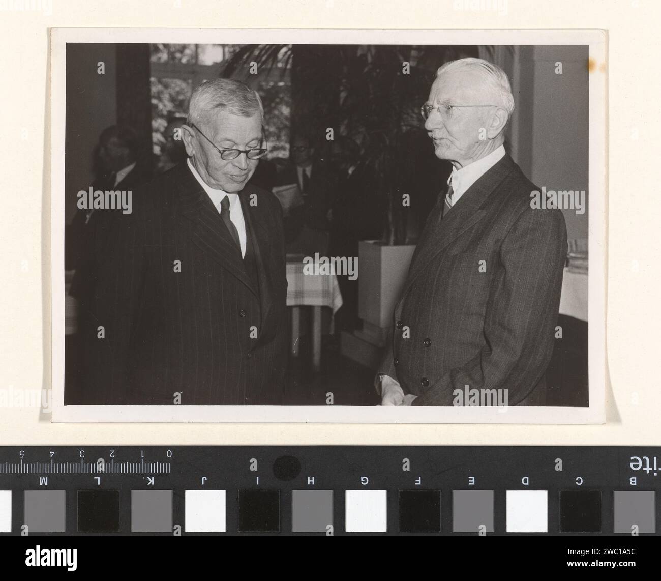 Dr. Hjalmar shaft during the denazification process in 1950 ...