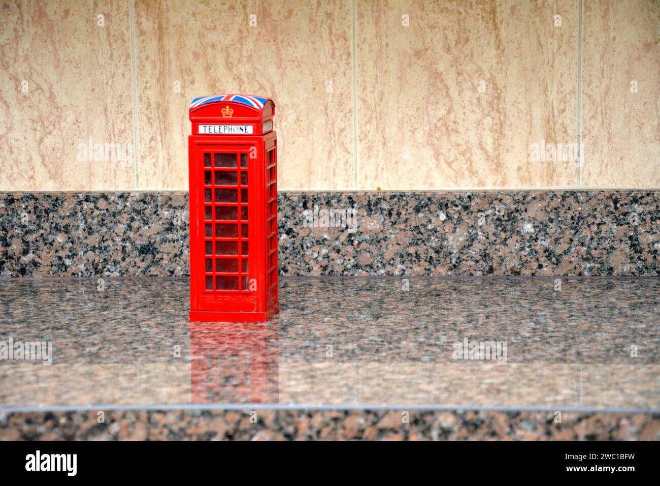Miniature UK Iconic Telephone Booth Stock Photo - Alamy