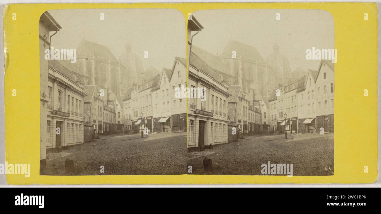 Dom van Aken, T, 1861 - 1870 stereograph Aken cardboard. paper albumen ...