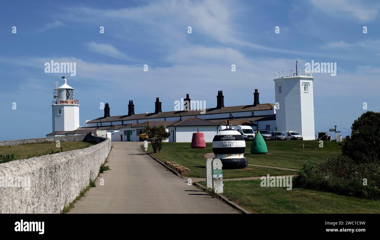 Lizard Lighthouse Heritage Centre, Helston, Cornwall, England,Uk Stock ...