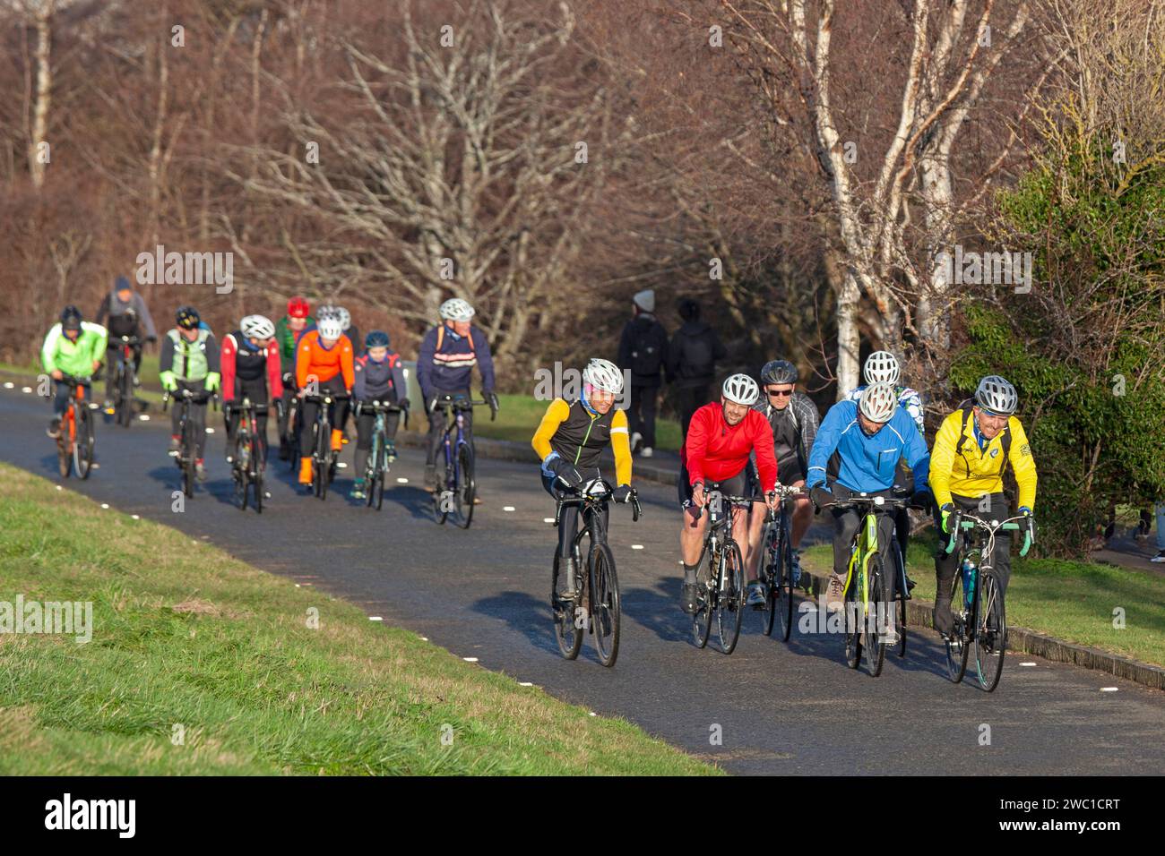 Holyrood Park, Edinburgh, Scotland, UK. 13 January 2024. 'Davy and Mark ...