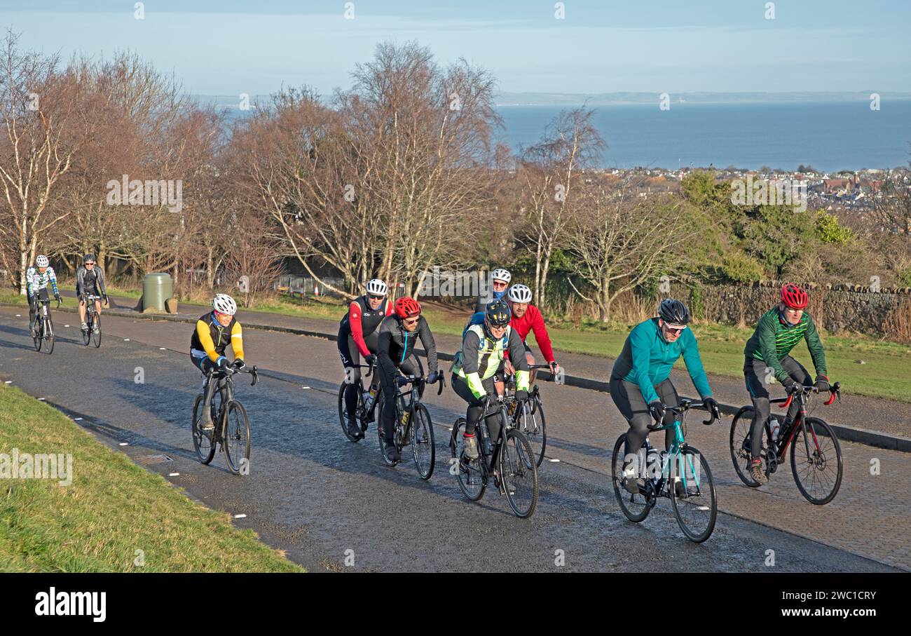 Holyrood Park, Edinburgh, Scotland, UK. 13 January 2024. 'Davy and Mark ...