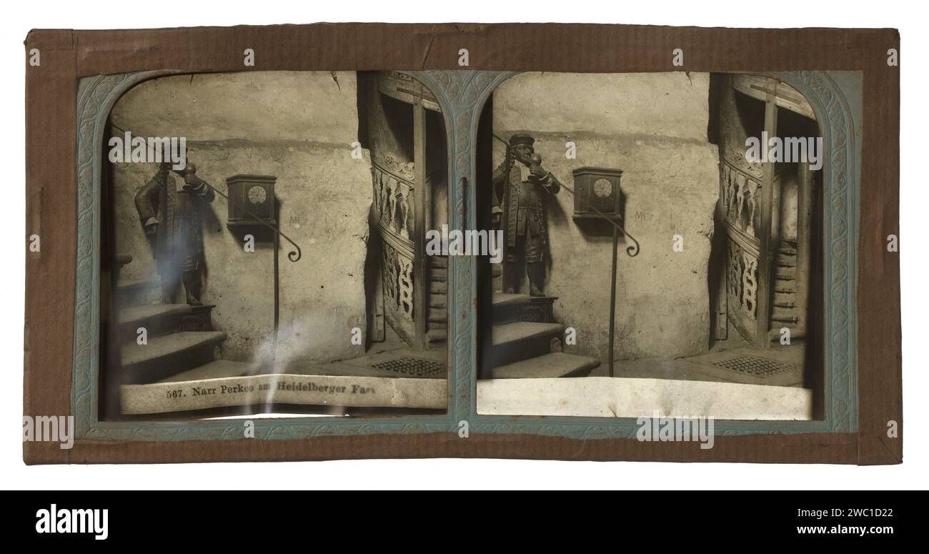 Statue of the Fool Pekeo in the Heidelberger Vat, Anonymous, 1900 ...