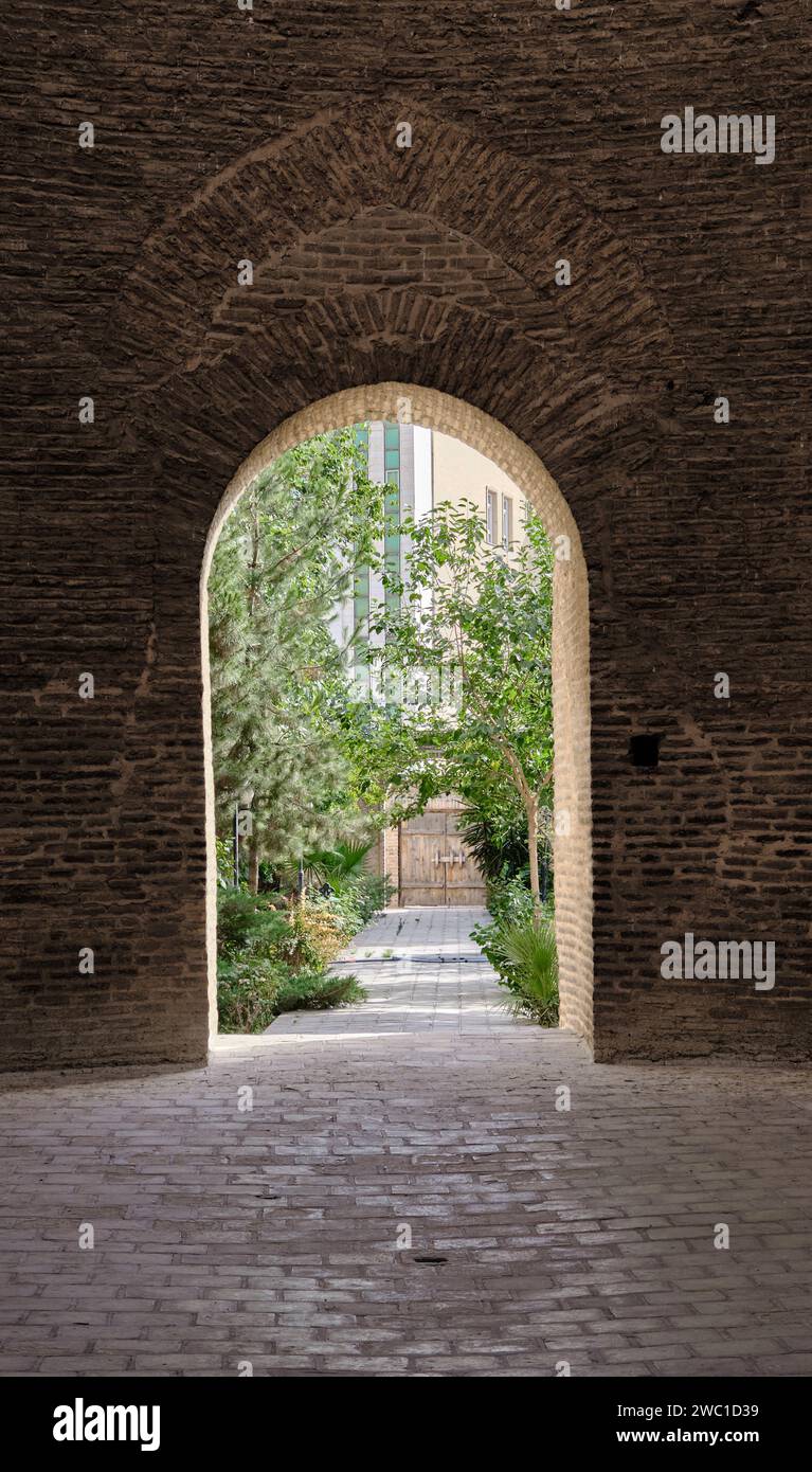 Tehran (Teheran), Iran, 06.24.2023: Inside the view of entrance gate of ...