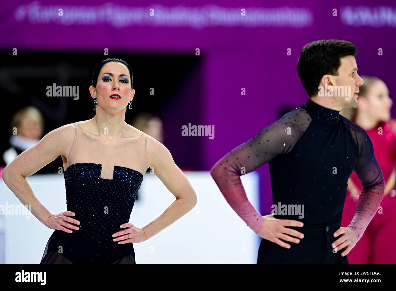 Charlene GUIGNARD & Marco FABBRI (ITA), during Ice Dance Practice, at ...