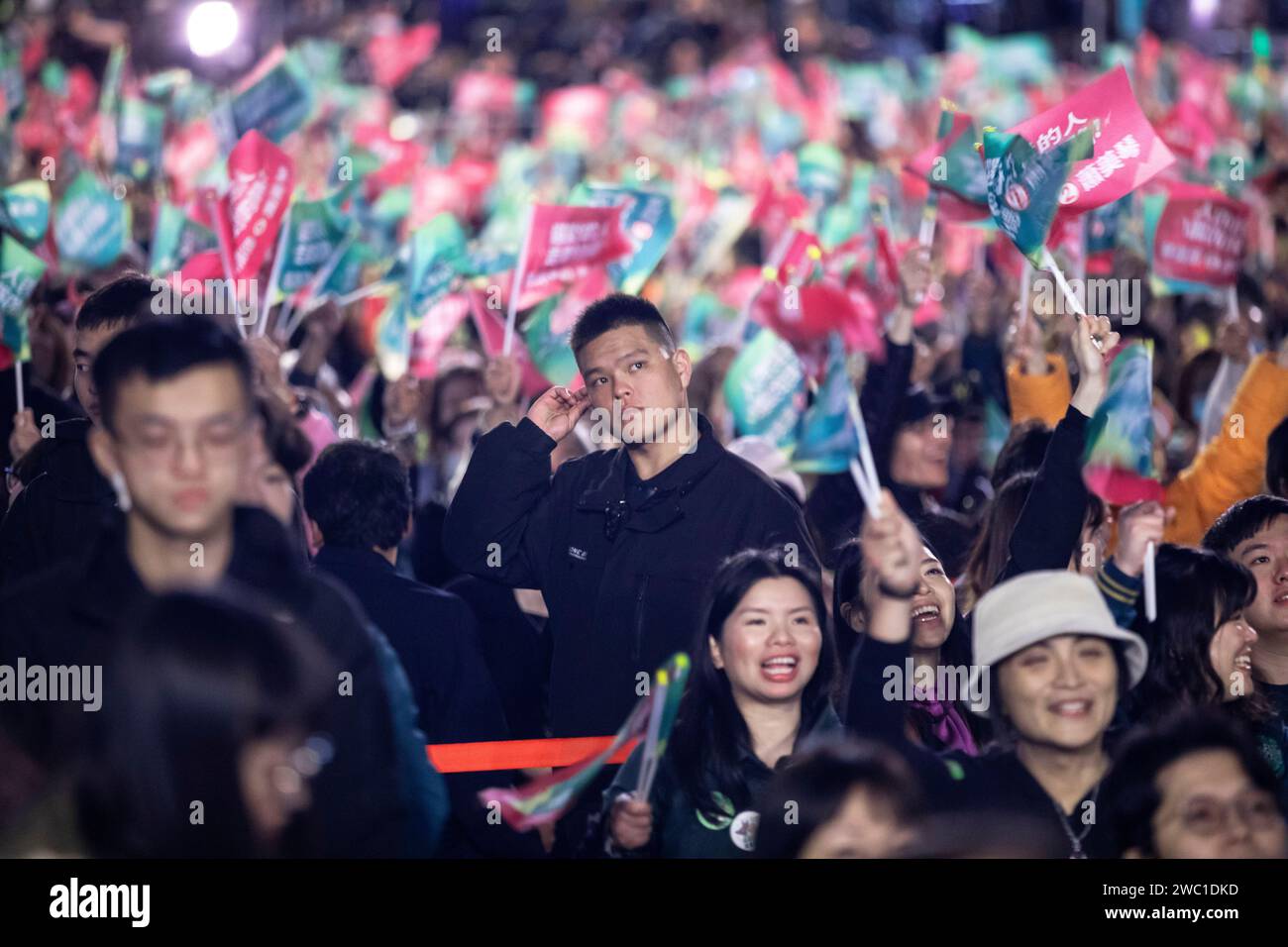 People in the Democratic Progressive Party (DPP) camp celebrate ...