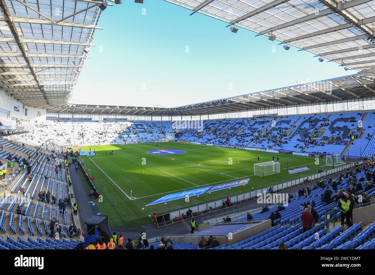 General view inside the Coventry Building Society Arena during the Sky ...