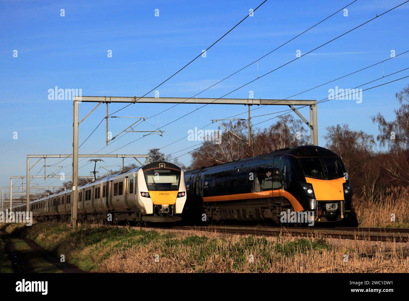 Thameslink passing grand central train hi-res stock photography and ...
