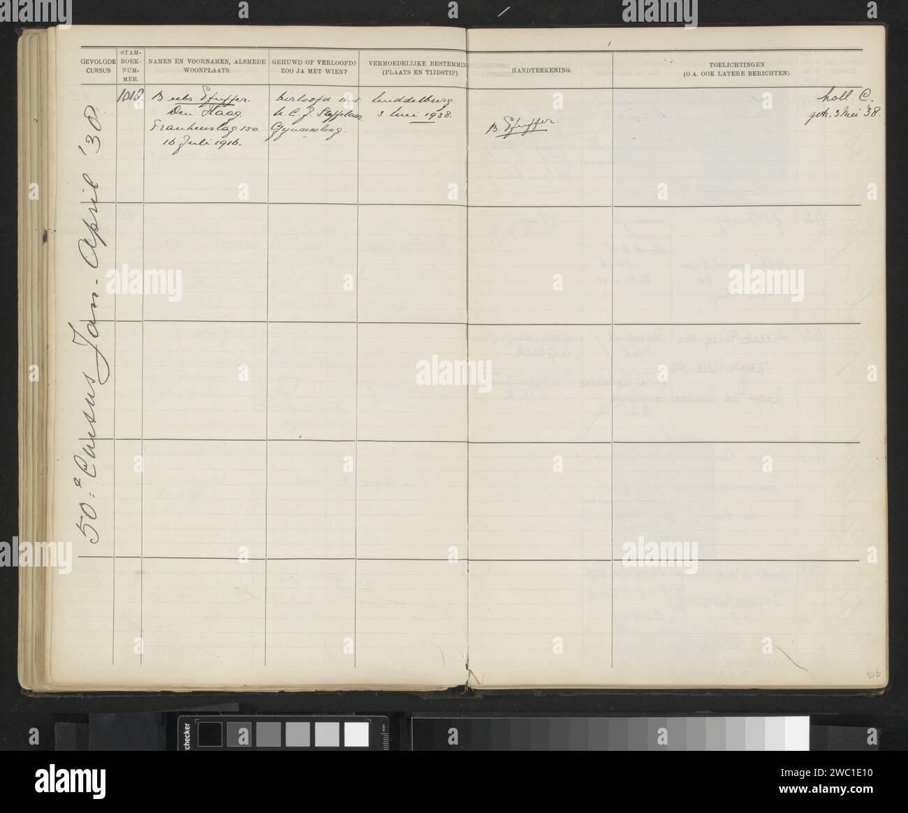 Page 106 From the Studbook of the pupils of the colonial school for ...