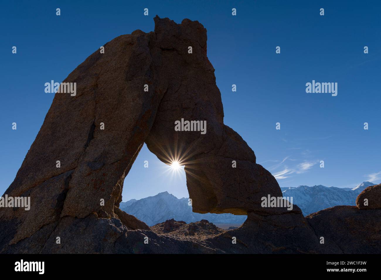 Lone Pine Peak through Boot Heel Arch from the Alabama Hills ...