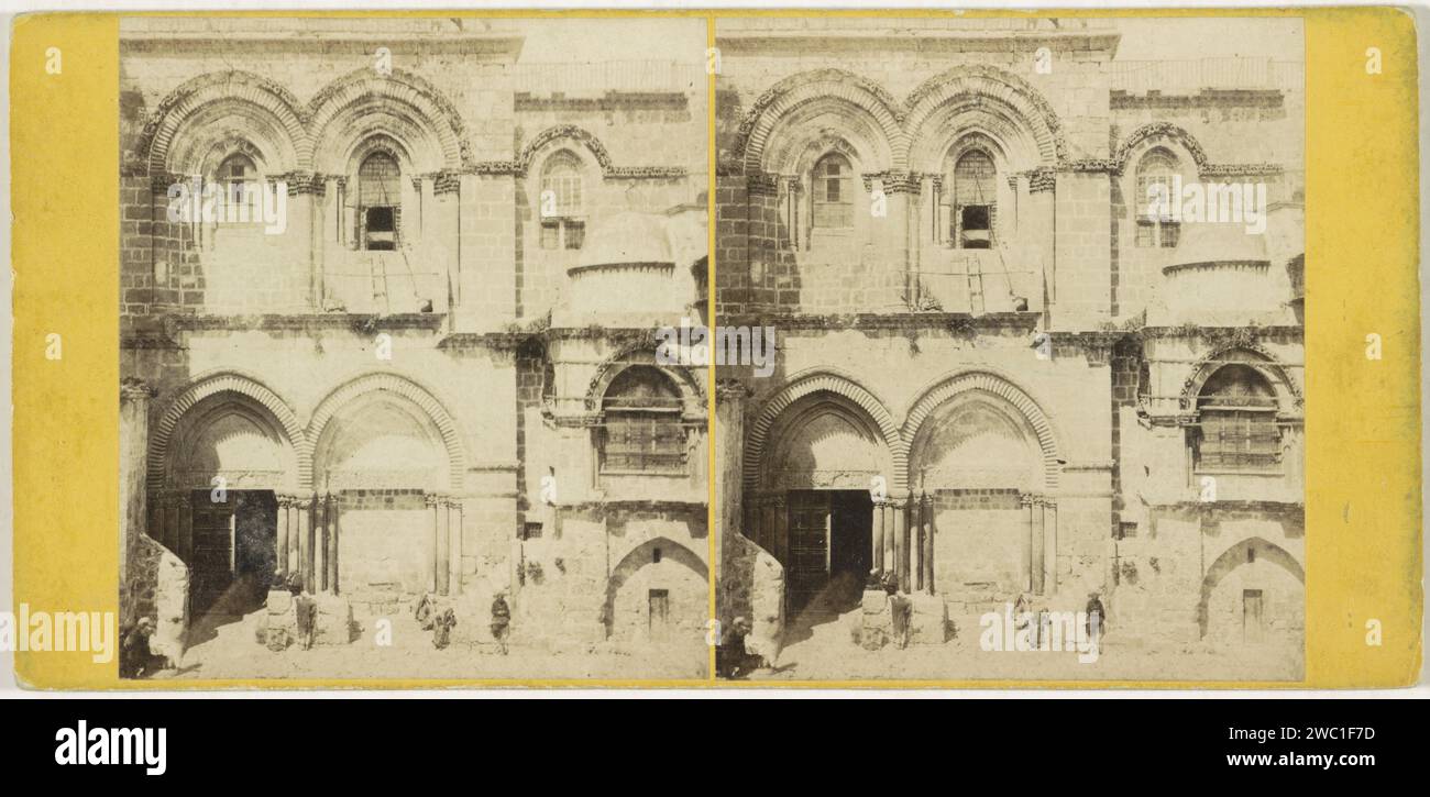 Entrance of the Holy Graf Church in Jerusalem, Anonymous, 1860 - 1880 ...