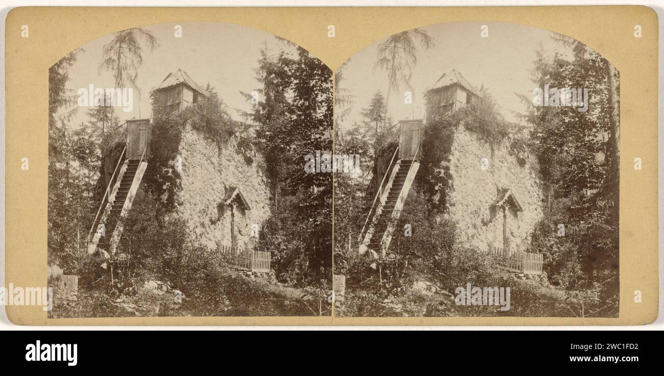 View tower in the Echerntal near Hallstatt, Austria, Ludwig Hardtmuth ...