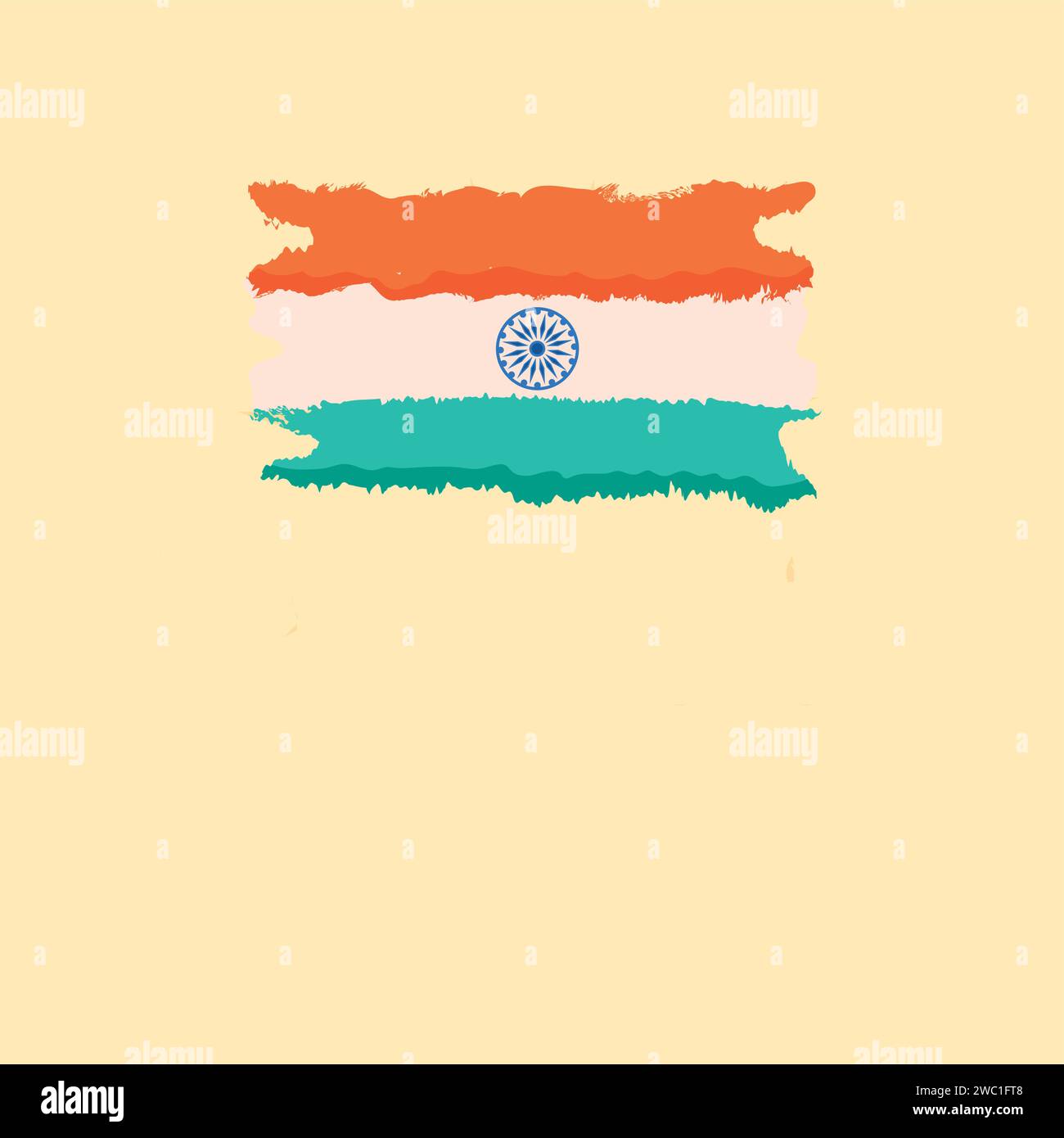 Vector illustration of Indian Flag Stock Vector Image & Art - Alamy