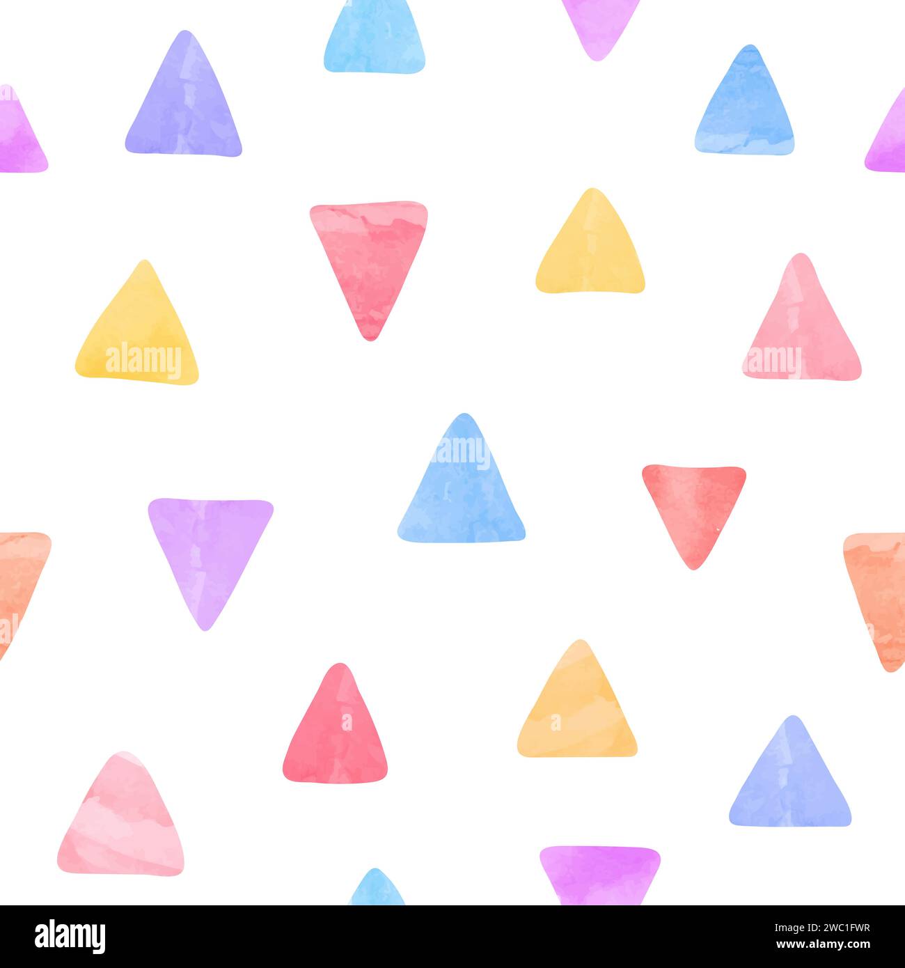 Colorful triangles pattern. Vector seamless geometric background with ...
